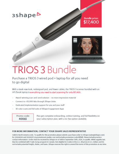 $17,400 TRIOS 3 WIRED Pod & Z book special | CAD-Ray.com