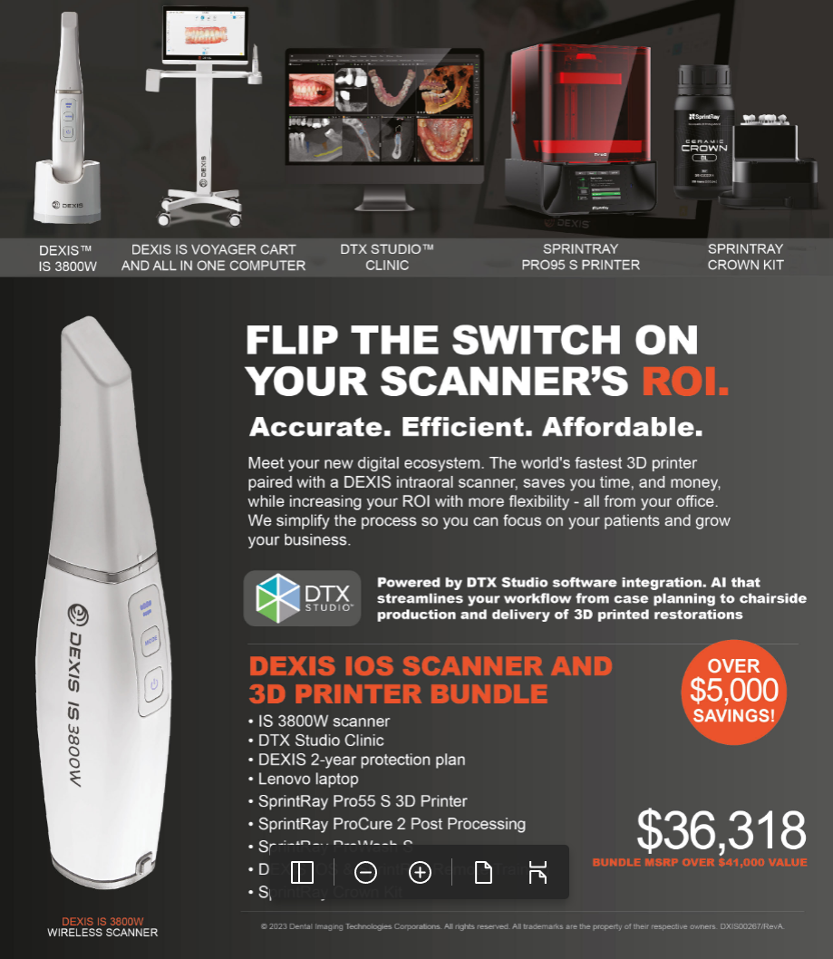 Dexis IS 3800W Scanner and Laptop Package | CAD-Ray.com